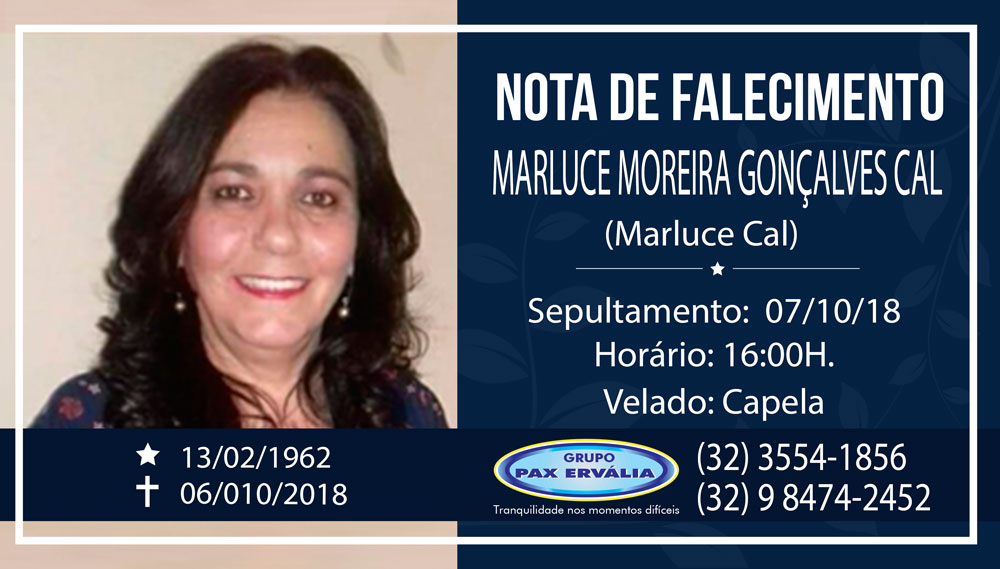 MARLUCE MOREIRA GONÇALVES CAL (MARLUCE CAL) - Grupo Pax Ervália